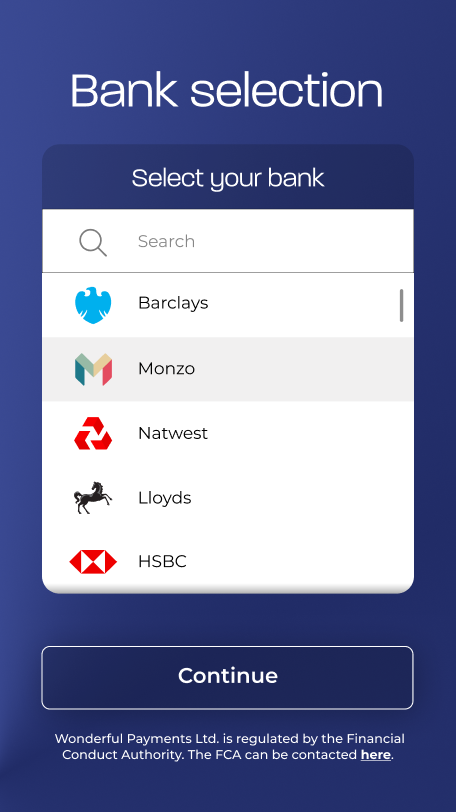 Wonderful | A2A Payments | Powered by Open Banking