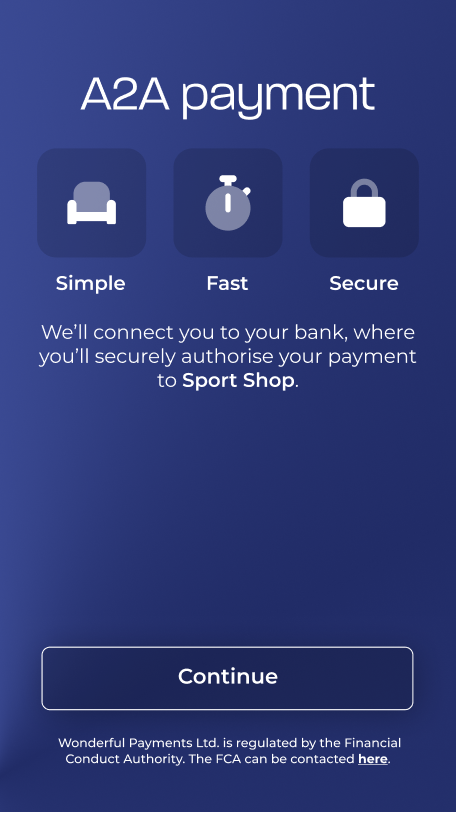 Wonderful | A2A Payments | Powered by Open Banking